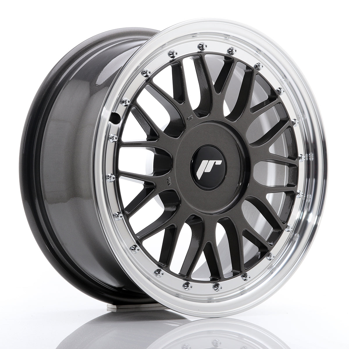 JR Wheels JR23 16x7 ET20-45 BLANK Hyper Gray w/Machined Lip | J. Leite ...